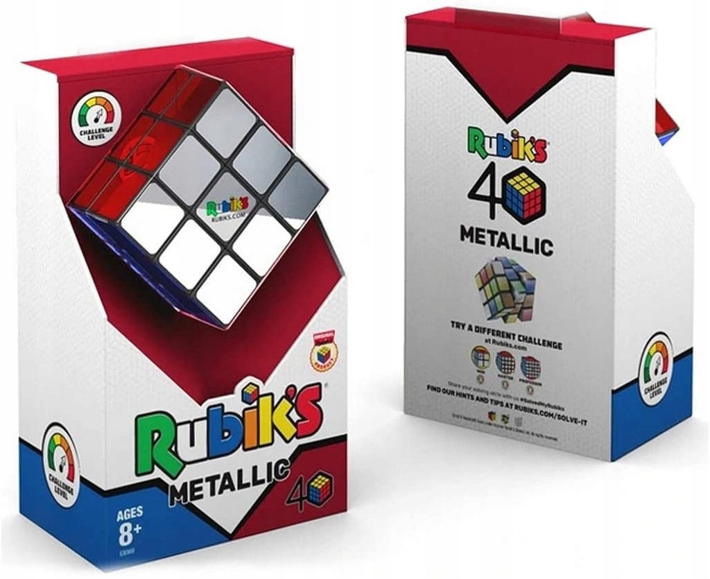 Kostka Rubika metalowa Rubik's Metallic - 11678995202 - oficjalne ...
