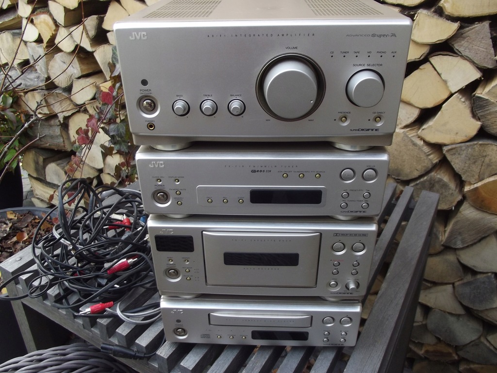 Wieża stereo JVC AX-F160 Tuner CD Wzmacniac kaseta - 12879297633 ...