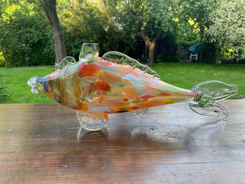 Szklana ryba Karafka Prl design - 12646640075 - oficjalne archiwum Allegro