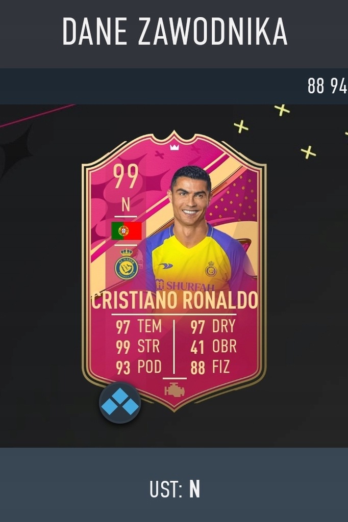 Fifa 23 -najrzadsza karta Ronaldo 99 - XBOX + gry - 14158315798 ...
