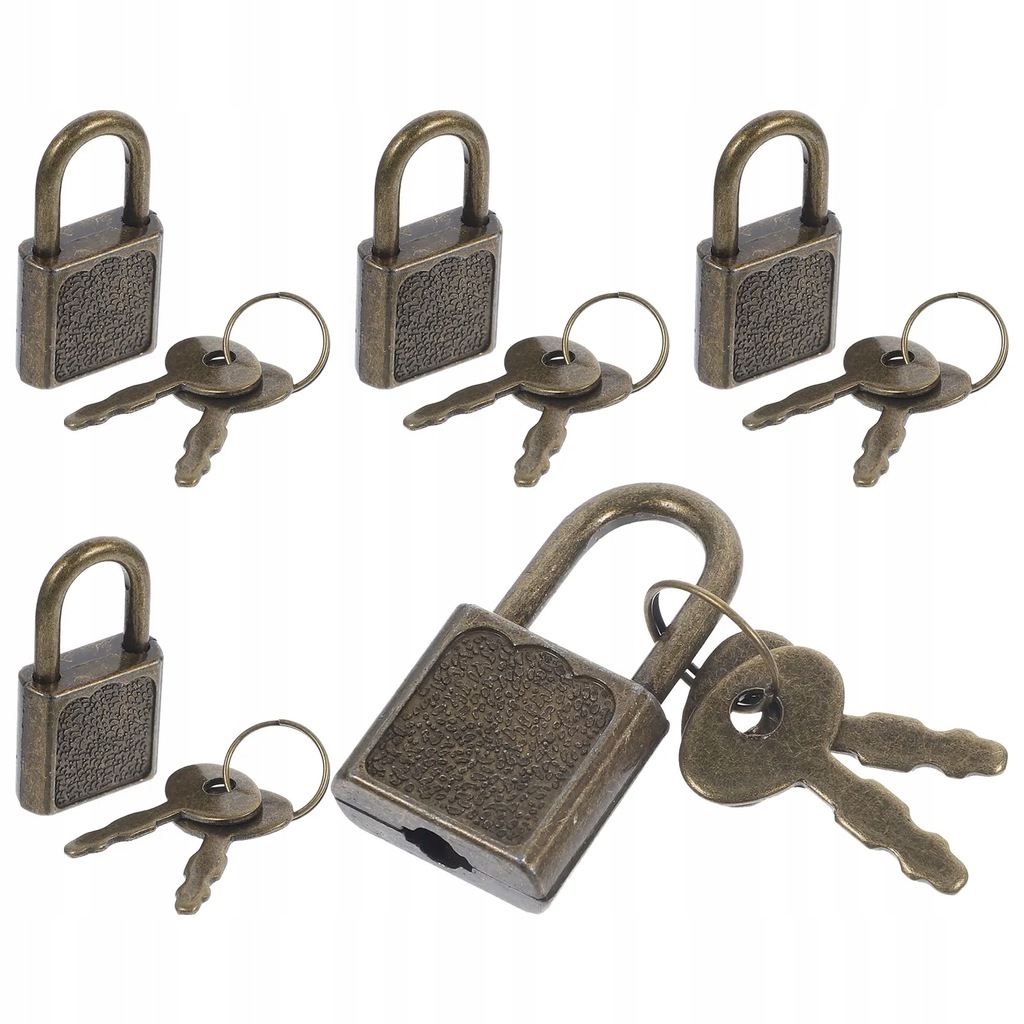 5 Sets of Treasure Box Lock with Key Plastic Lock - 13783302176 ...