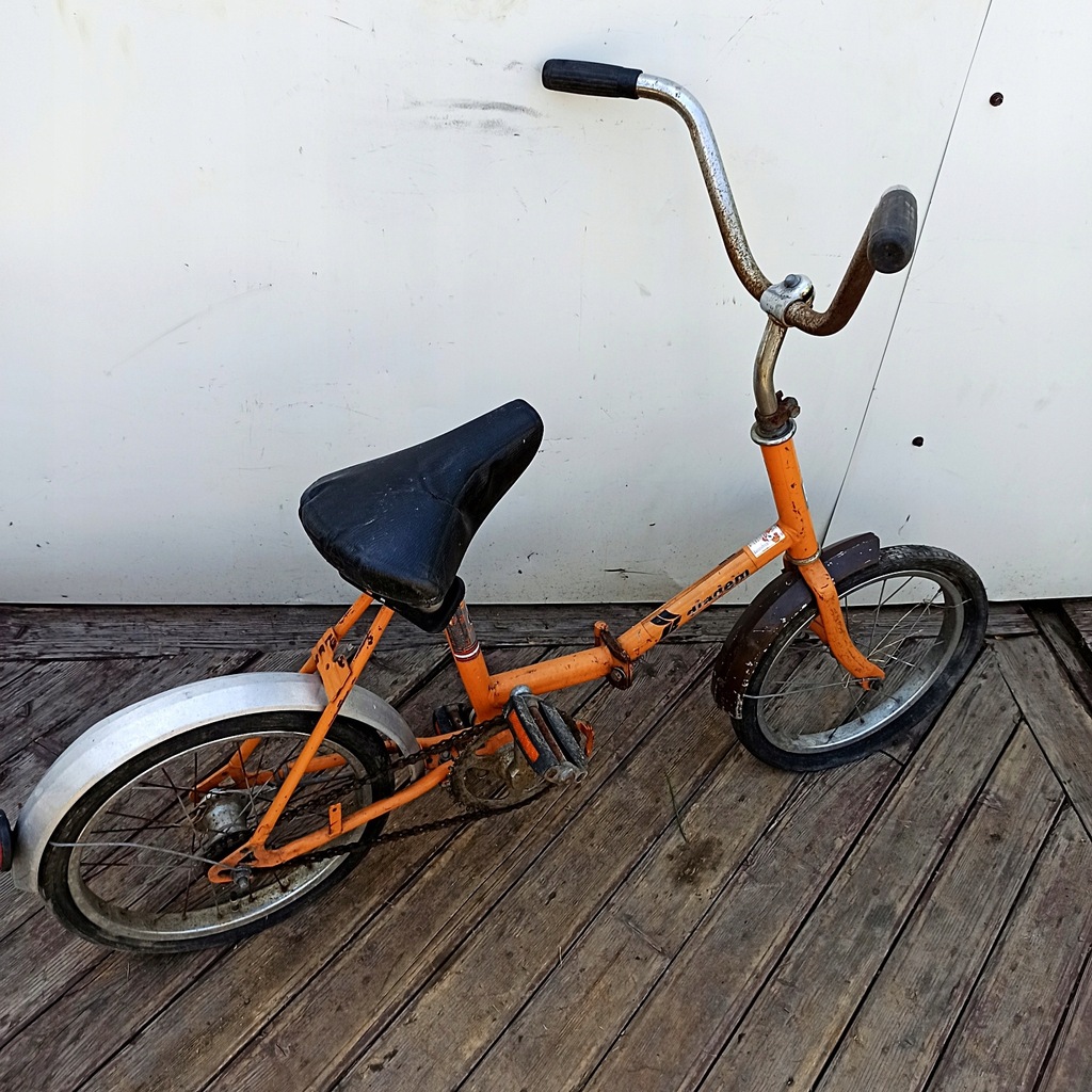 Stary rower składak marki predom romet 16 calowy - 12457901404 ...