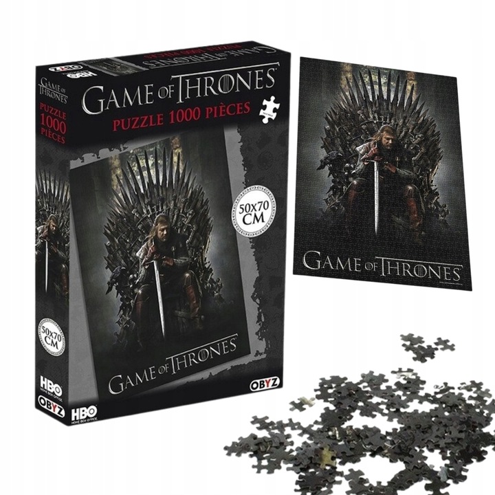 PUZZLE GRA O TRON NED STARK WINTER IS COMING 1000 - 8669471759 ...
