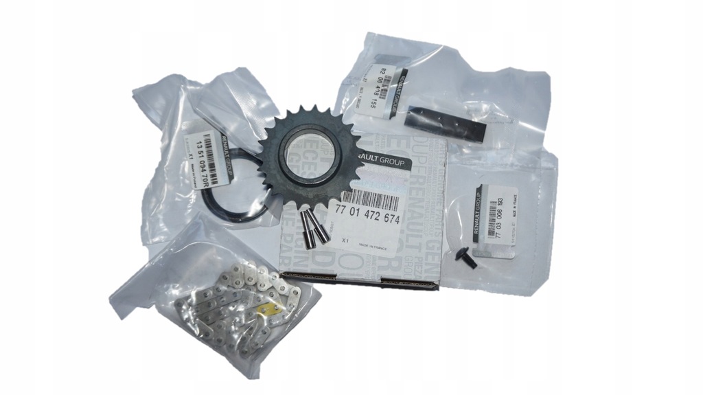 ZESTAW POMPY OLEJU ŁAŃCUCH RENAULT 1.9D 7701472674 - 9084856349 ...