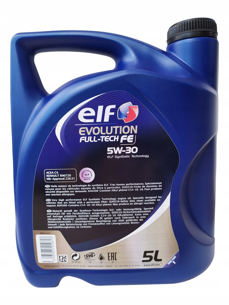 Купить Масло ELF Evolution FULL-TECH FE 5W30 5л: отзывы, фото и ...