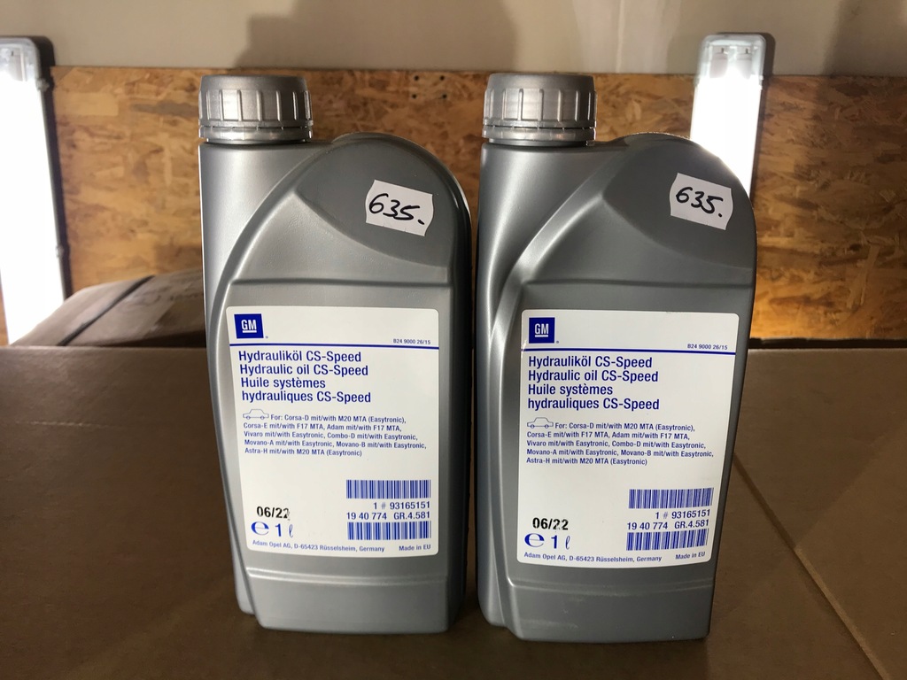 Olej hydrauliczny Opel GM OE 1L ORYGINAŁ 93165151 - 12017652578 ...