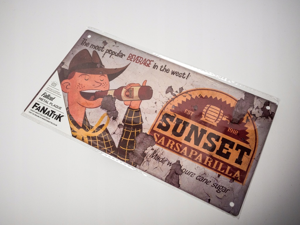 Metalowa tabliczka / znak - Fallout Sunset Sarsaparilla - 14932570184 ...