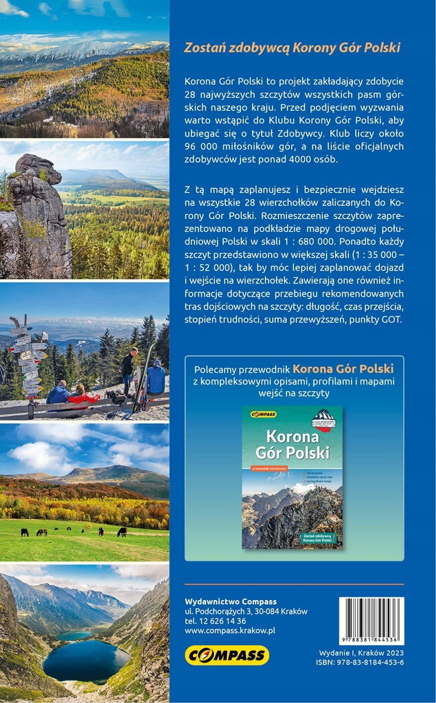 Mapa Korony Gór Polski COMPASS 2023 - 12993720944 - oficjalne archiwum ...