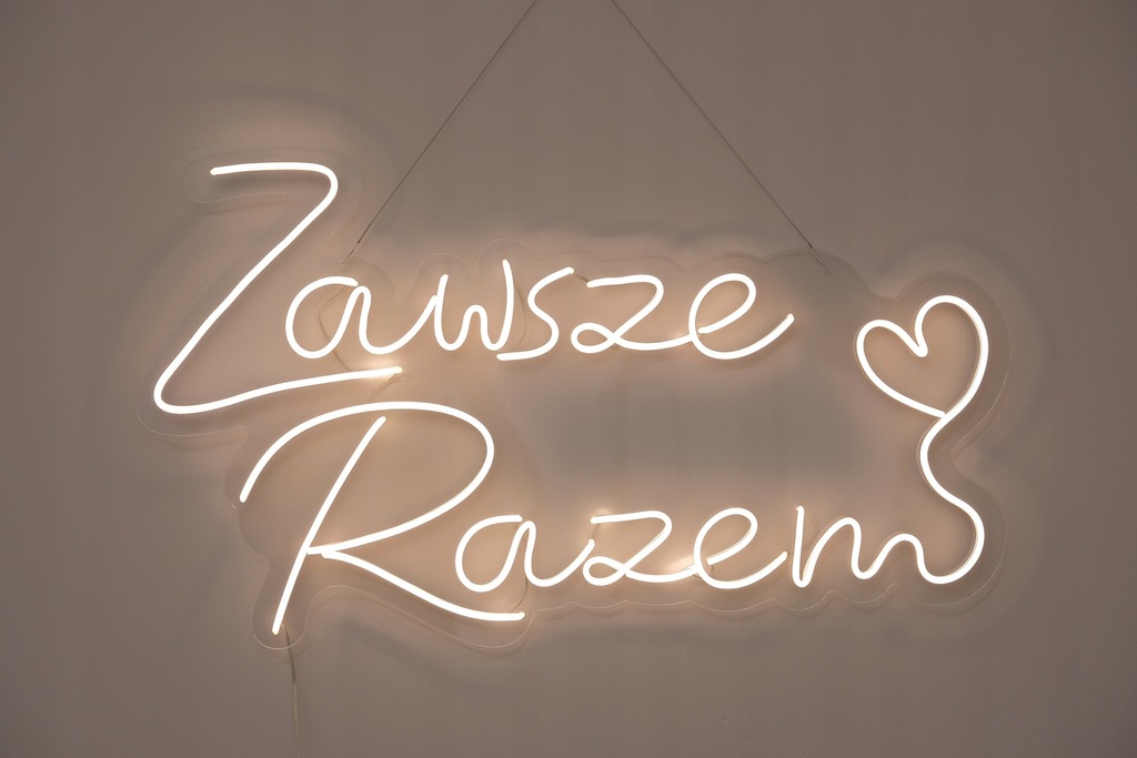 Neon napis Zawsze razem - Logo Dowolny Napis - 11321279413 - oficjalne ...