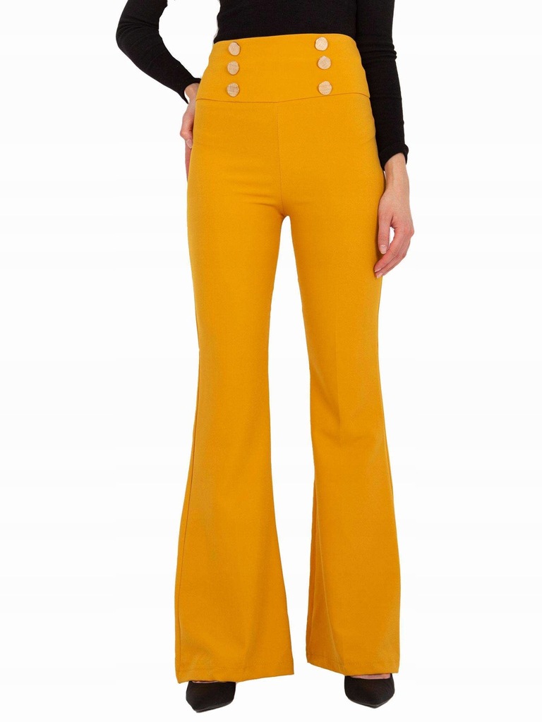 Eleganckie Spodnie damskie z kantami szwedy - 36 - 11748509943 ...