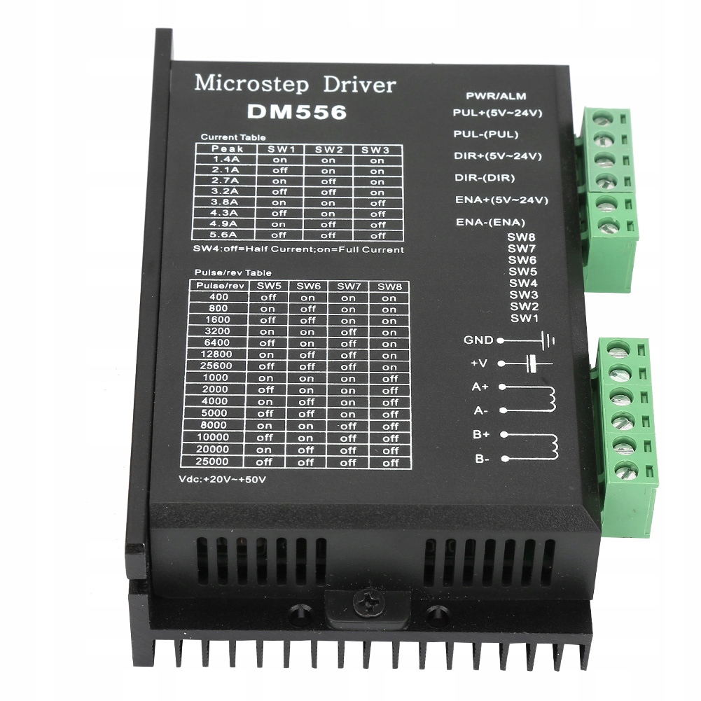 Sterownik DM556 krokowego silnika CNC 48V DC - 11920417733 - oficjalne archiwum Allegro