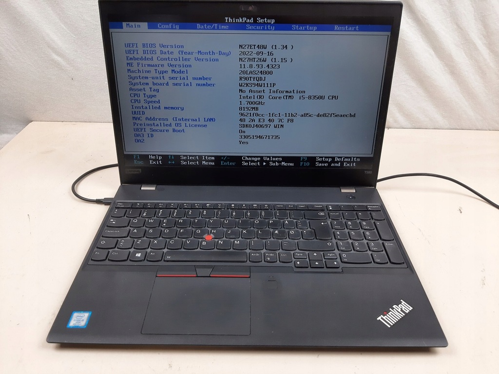 Lenovo ThinkPad T580 i5 8gen (2064086) - 13875616958 - oficjalne ...
