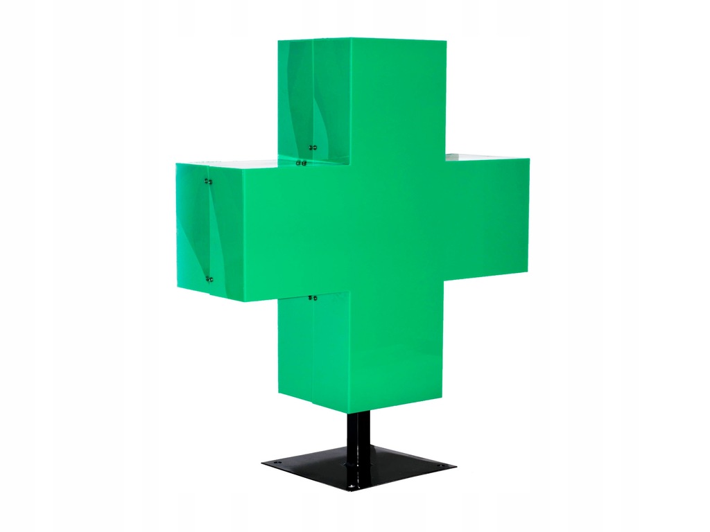 KRZYŻ APTECZNY reklama 3D świetlna LED APTEKA 80cm - 12800629234 ...