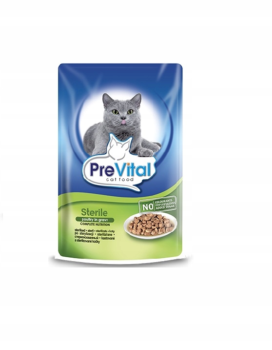 PREVITAL STERILE DRÓB 100G SASZETKA DLA KOTA SOS - 8464296351 ...