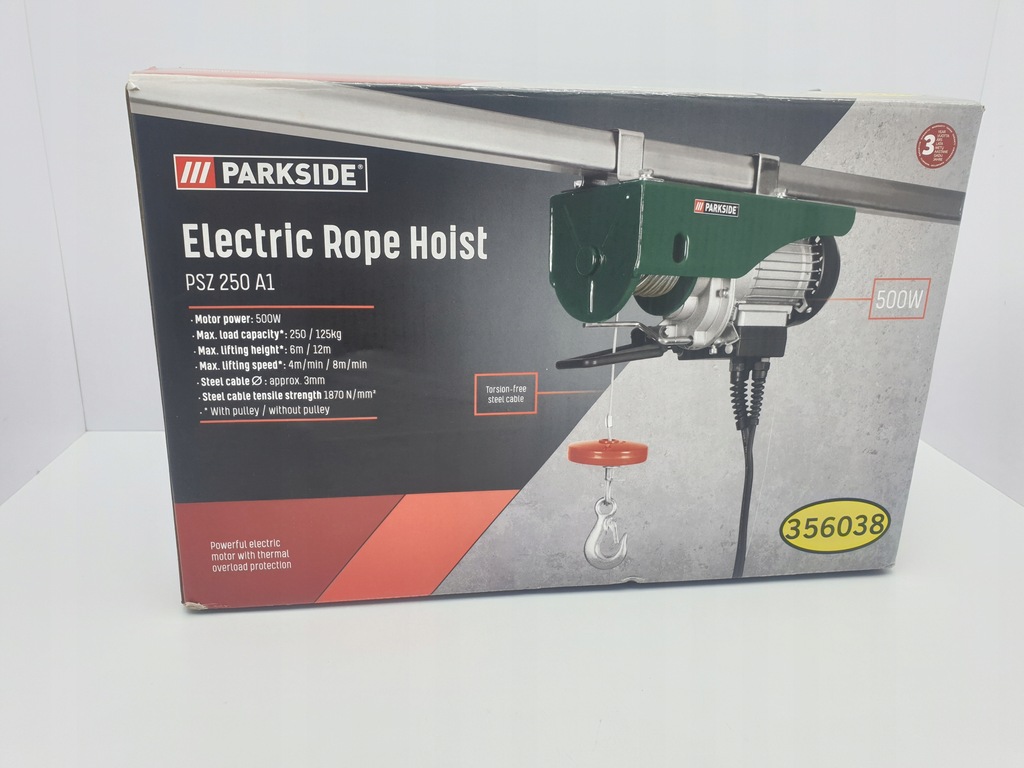 PARKSIDE ELECTRIC ROPE HOIST PSZ 250 A1 Wyciągarka - 10219014997 ...