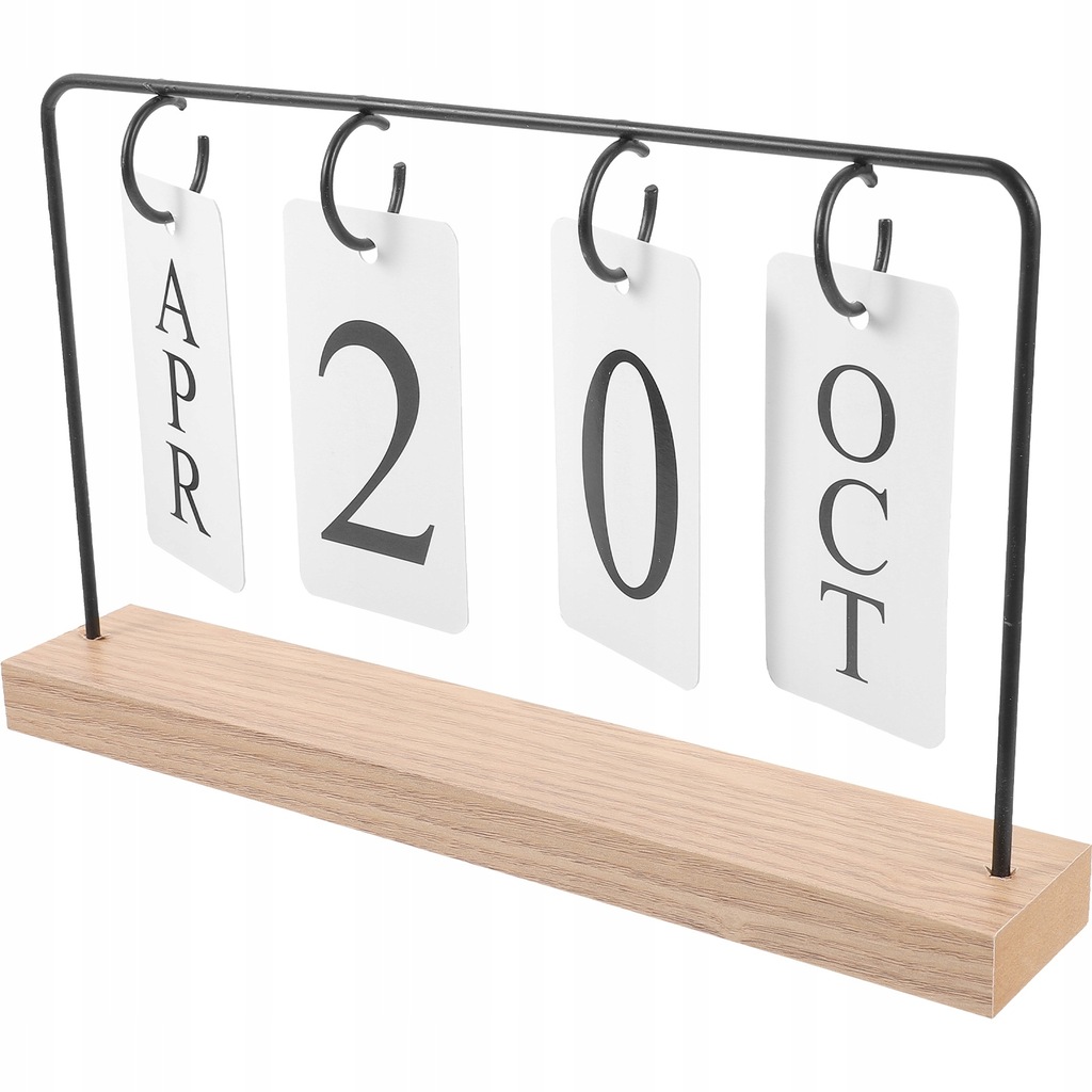 Retro Home Decor Desk Calendars Wooden Flip 2024 - 14820908332 ...