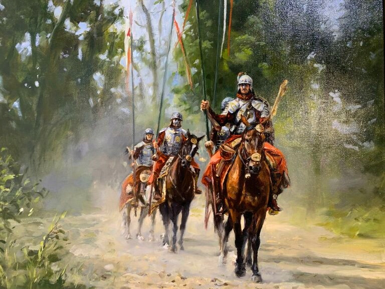 OBRAZ HUSARIA MARIAN ZAKRZEWSKI - 9711556203 - oficjalne archiwum Allegro