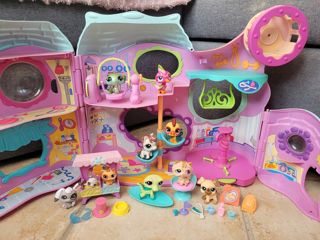 Littlest Pet Shop zestaw 10 LPS + dodatki domek - 13031834588 ...