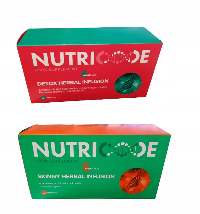 NUTRICODE _DETOX HERBAL herbata + SKINNY HERBAL - 11623395796 ...