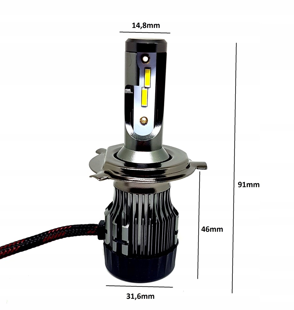 LED H4 20 000lm 12v-24v LG CANBUS Homologacja+cert - 7624880933 ...