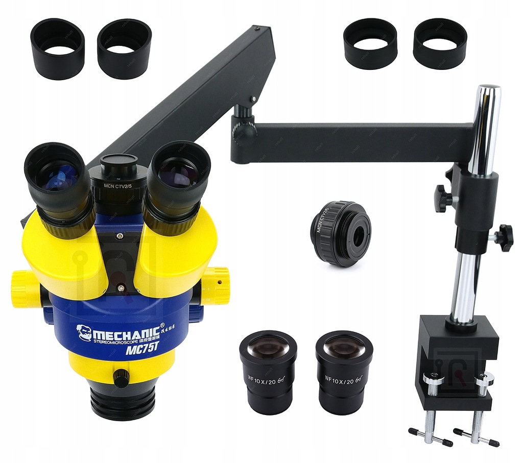 MIKROSKOP STEREOSKOPOWY MECHANIC MC75T-M1 +UCHWYT - 11790187995 ...