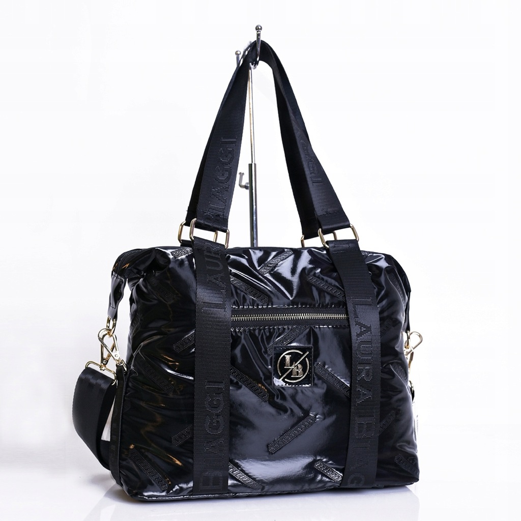 LAURA BIAGGI POLSKA TORBA SHOPPER - BLACK PRINT - 13028966793 - oficjalne archiwum Allegro