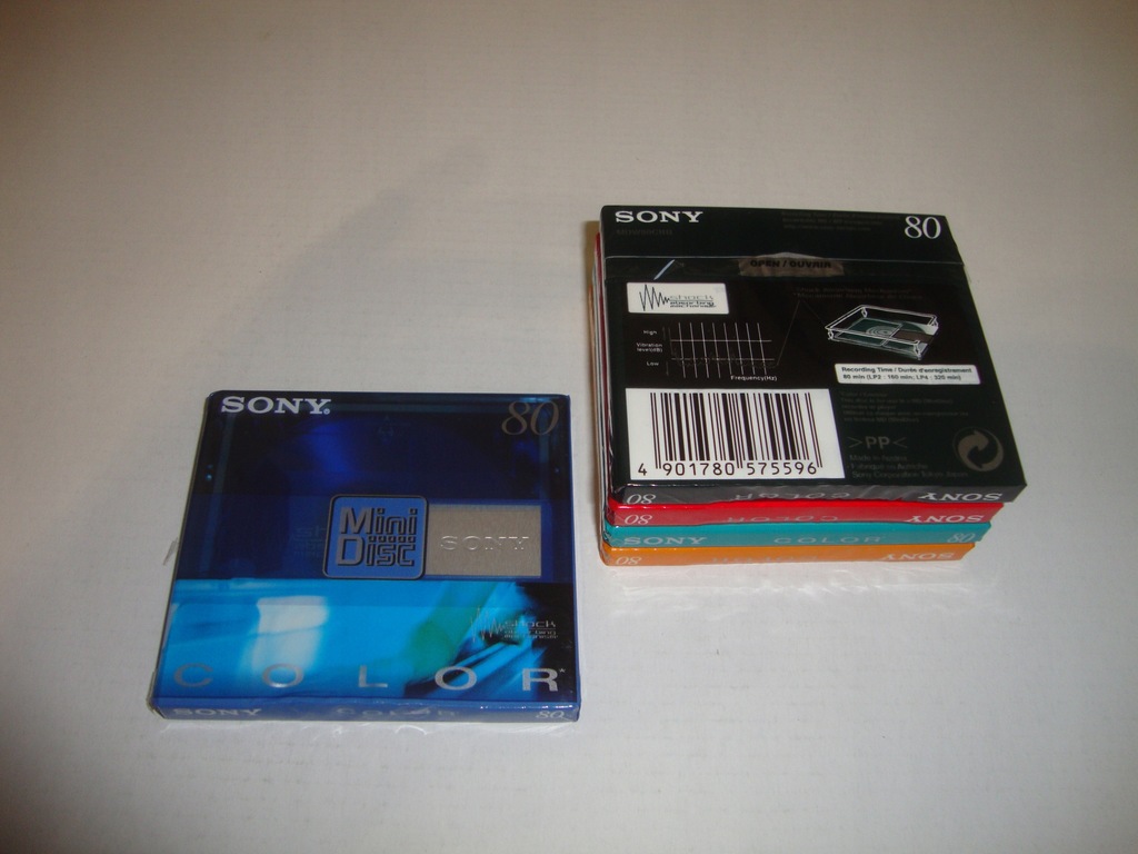 MiniDisc SONY COLOR MD 80 - 12800590953 - oficjalne archiwum Allegro