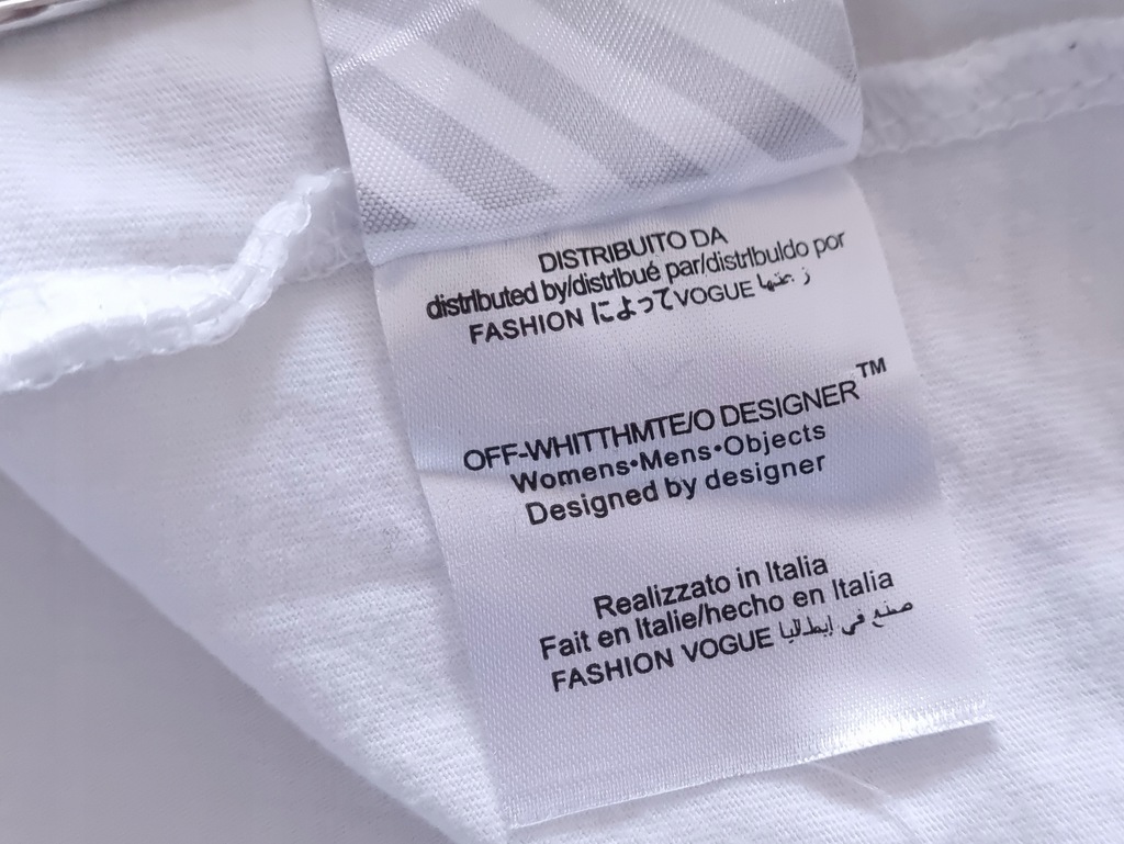 OFF-WHITE MAIN LABEL T-SHIRT VIRGIL KOSZULKA M - 13320428410 ...