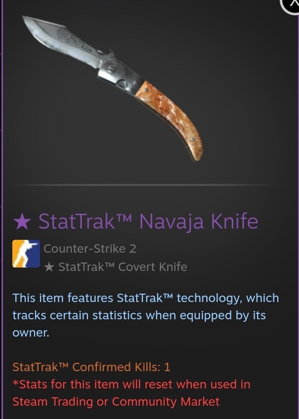 Nóż Navaja ( StatTrak) Counter Strike 2 Skin - 15366867927 - oficjalne ...