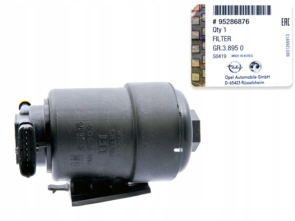 Obudowa filtra paliwa z filtrem Mokka A X 1.6 / 1,7 CDTI 818029 / ...