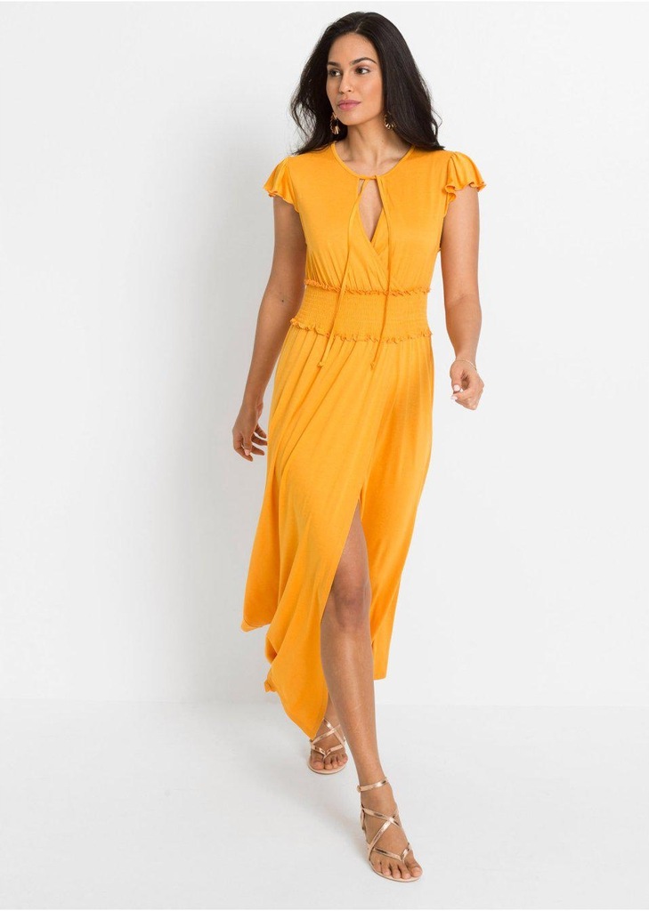 BODYFLIRT MAXI SUKIENKA Z FALBANKAMI WIĄZANIE 42 - 12697617658 ...