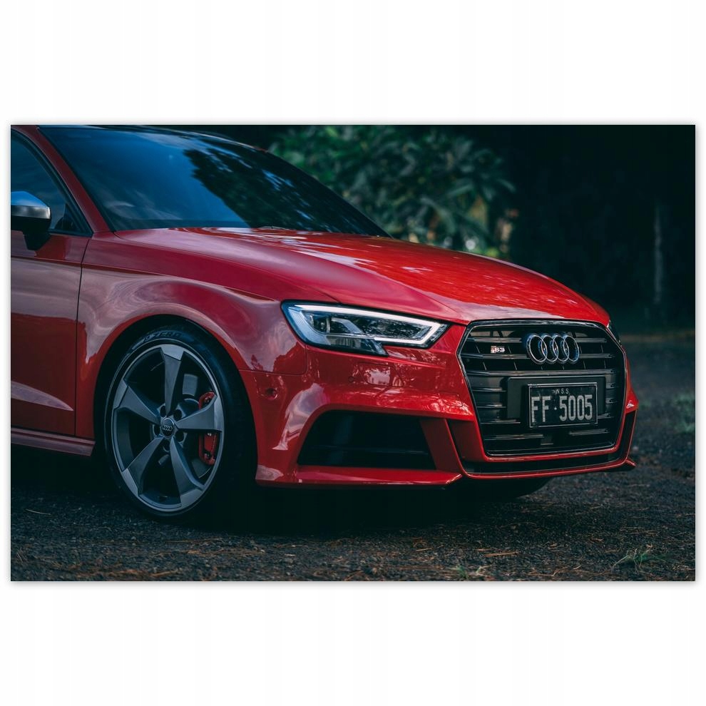 Tapeta na wymiar Czerwone Audi S3 Alufelgi - 12841316349 - oficjalne archiwum Allegro