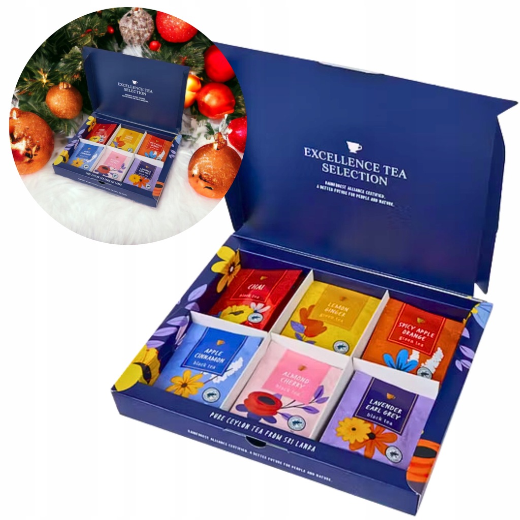 ZESTAW PREZENTOWY Herbata Smakowa Czarna Zielona 24 el PREZENT ...