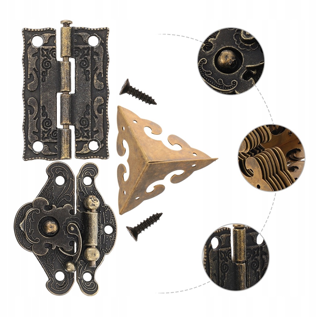 JEWELRY CASE BRASS FITTINGS CHEST CORNER GUARD - 14419533196 ...