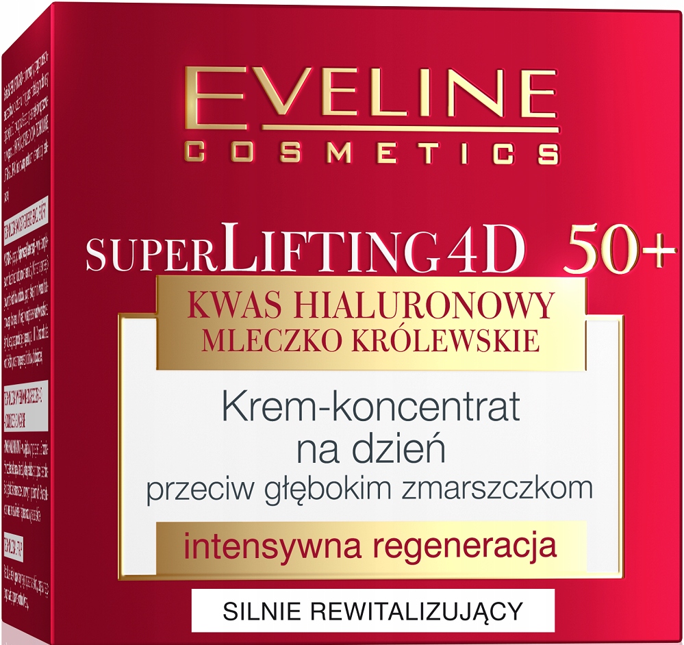 Krem koncentrat regenerujący 50+ Eveline Super Lifting 4D na dzień 50 ...