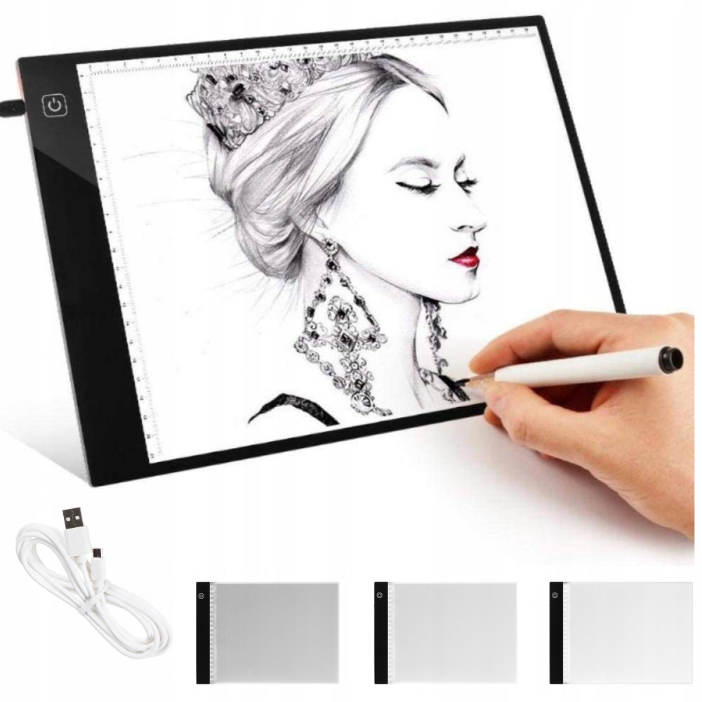 TABLET GRAFICZNY DESKA KREŚLARSKA DO RYSOWANIA LED - 13373609635 ...