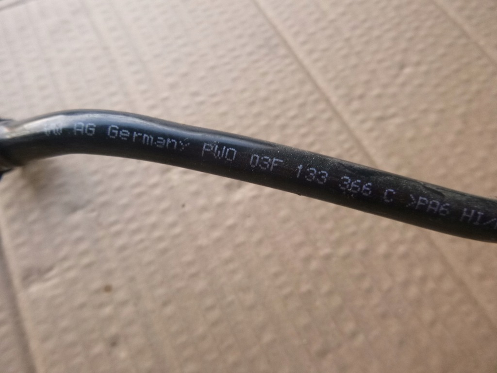 VW AUDI SKODA RURKA WAZ PODCISNIENIA 03F133366C - 7763918070 ...