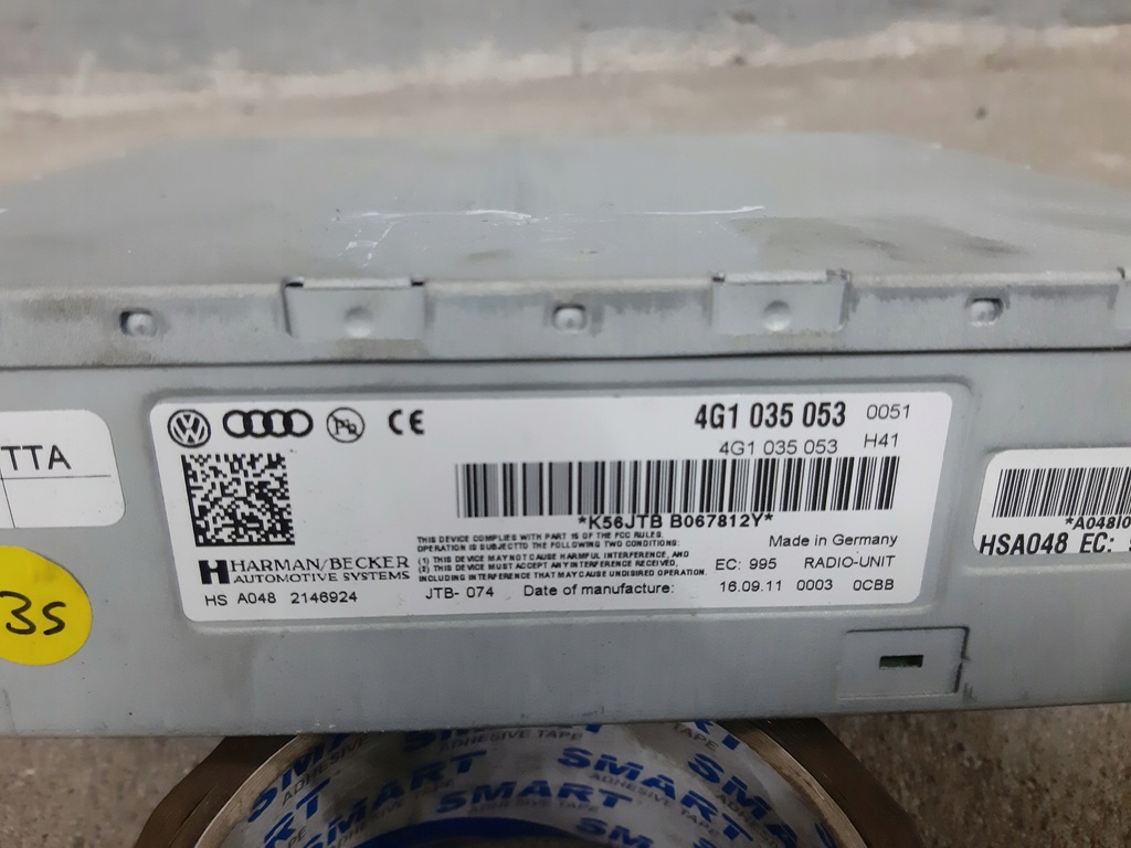 Audi tuner radiowy A4 A5 Q5 4G1 035 053 - 10123397566 - oficjalne archiwum Allegro