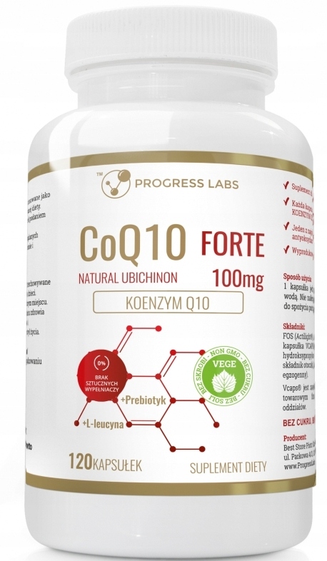 KOENZYM Q10 FORTE 100MG COQ10 UBICHINON 120 KAPS - 10735719283 - oficjalne archiwum Allegro
