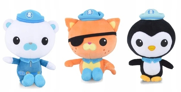 OKTONAUCI maskotka Kocurro Pinio Kapitan Barnie 3 zabawka figurki ...