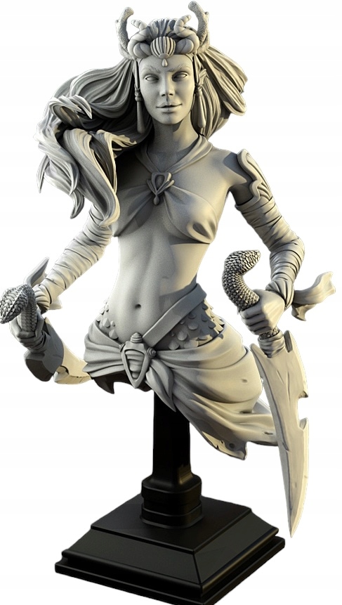 Hara bust figurka rpg dnd druk 3d 8k - 13344433606 - oficjalne archiwum Allegro