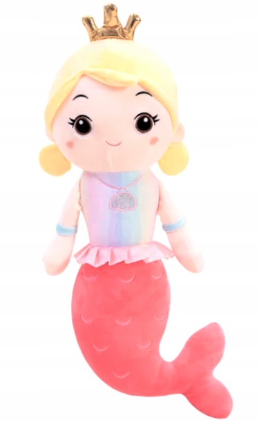 SYRENA SYRENKA PLUSZOWA MASKOTKA ZABAWKA PRZYTULANKA 50cm - 16800726979 - oficjalne archiwum Allegro