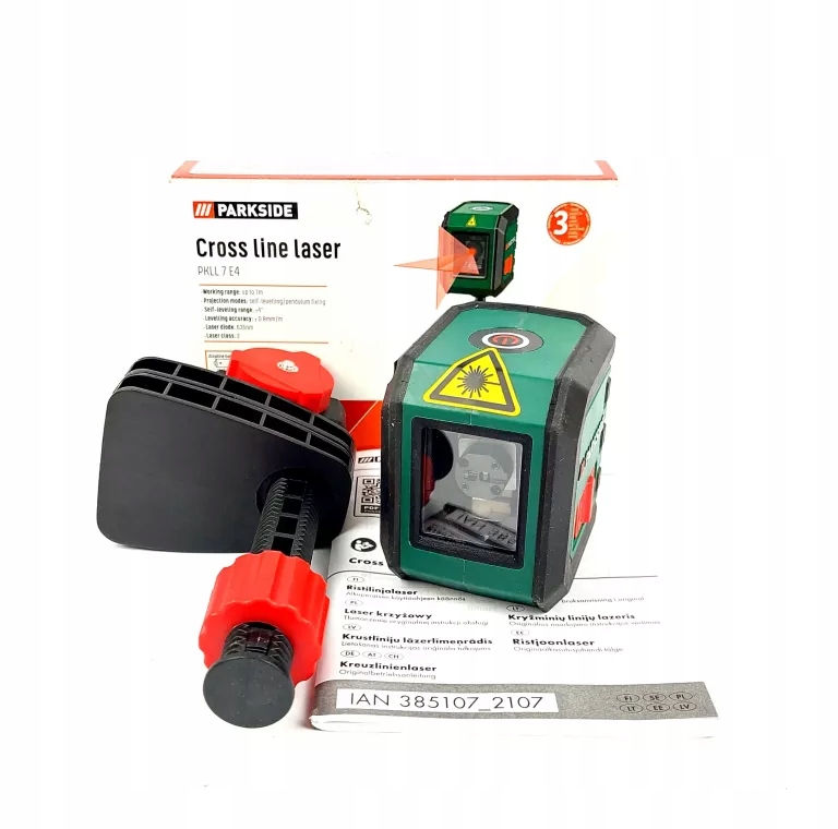 PARKSIDE LASER KRZYŻOWY POZIOMICA 7M PKLL 7E4 - 12807465315 - oficjalne ...