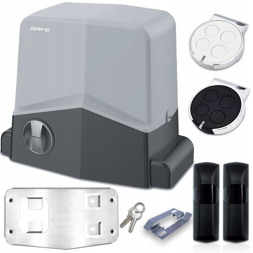 ZESTAW NAPĘD do bram przesuwnych do 1000 kg PILOTY - 13215080107 - oficjalne archiwum Allegro