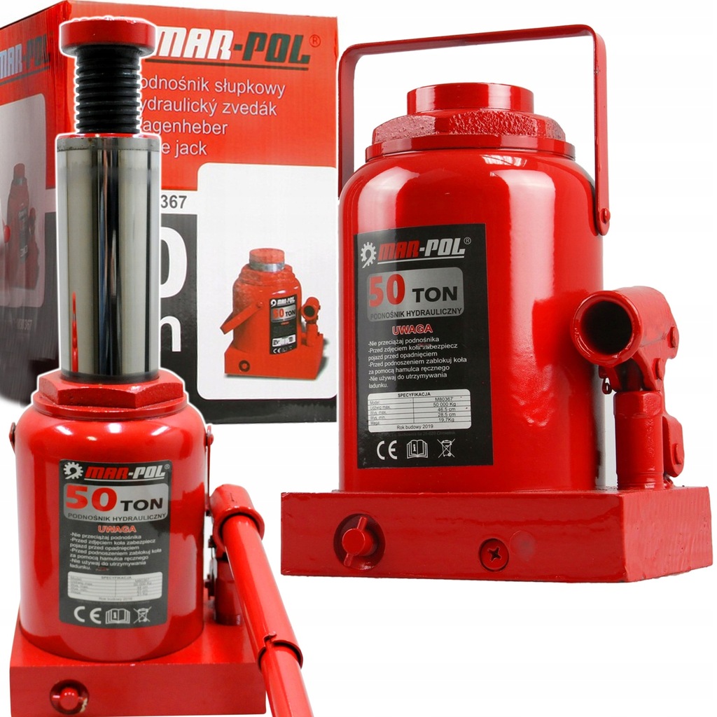 PODNOŚNIK HYDRAULICZNY SŁUPKOWY 50 TON LEWAREK 50T - 12467124926 ...