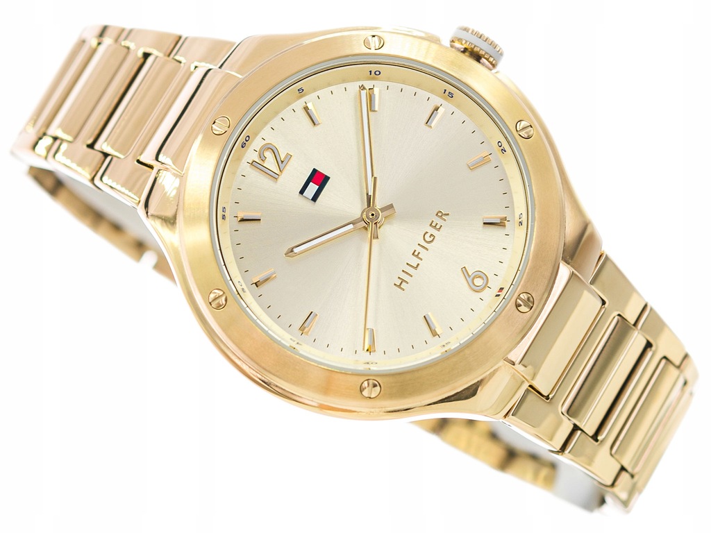 DAMSKI ZEGAREK TOMMY HILFIGER 1782477 NAOMI ZŁOTY - 14751888258 ...