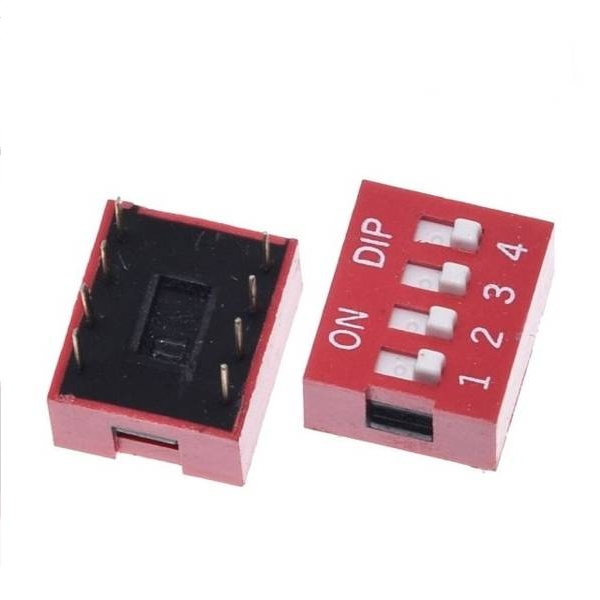 Przełącznik DIP switch 4P przełącznik suwakowy - 11130161944 ...