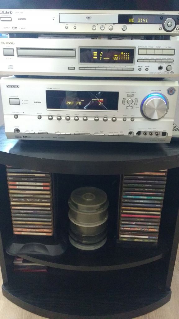 Amplituner ONKYO TX-SR604E+DV-SP404E+DX7211 - 13452054937 - oficjalne archiwum Allegro