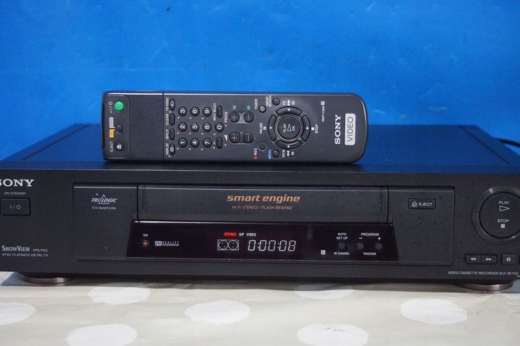 Magnetowid Sony SLV-SE700 - 6 GŁOWIC! VHS +PILOT - 12998198353 - oficjalne archiwum Allegro