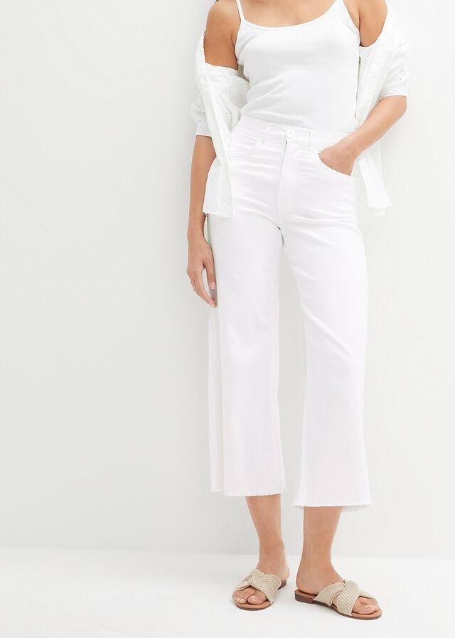 JEANSY SZEROKIE BIAŁE BONPRIX 52 - 14672182795 - oficjalne archiwum Allegro